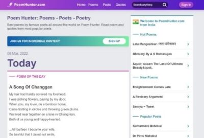 10 Best Websites To Read And Share Poetry - GoBookMart
