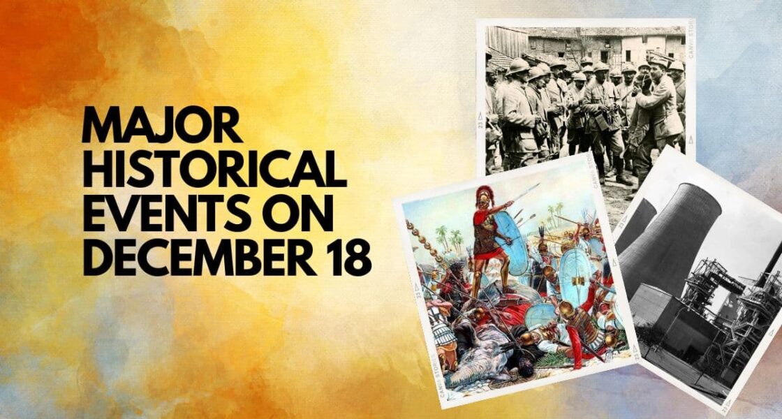 Major Historical Events on December 18 - Today in History - GoBookMart