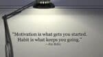 Motivation is what gets you started. Habit is what keeps you going - GoBookMart