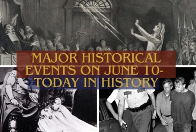 Major Historical Events on June 10- Today in History - GoBookMart