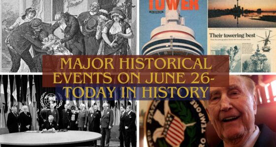 Major Historical Events on June 26- Today in History - GoBookMart