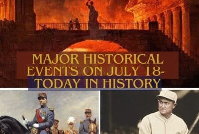 Major Historical Events on July 18- Today in History - GoBookMart