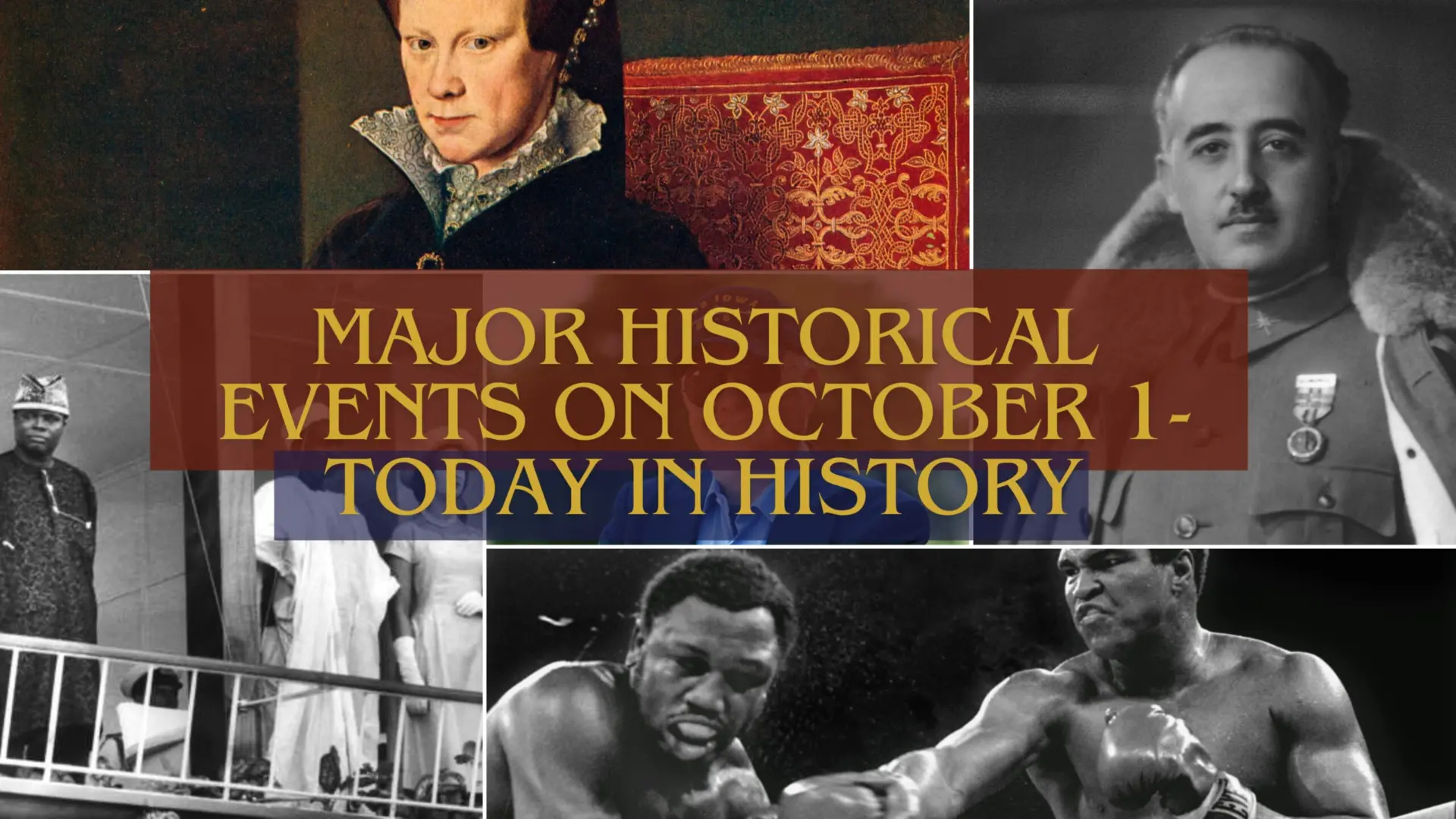 Major Historical Events on October 1- Today in History - Gobookmart