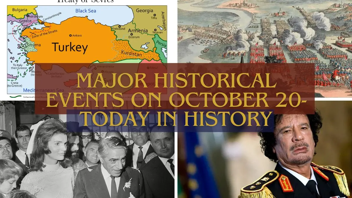 Major Historical Events on October 20- Today in History - GoBookMart