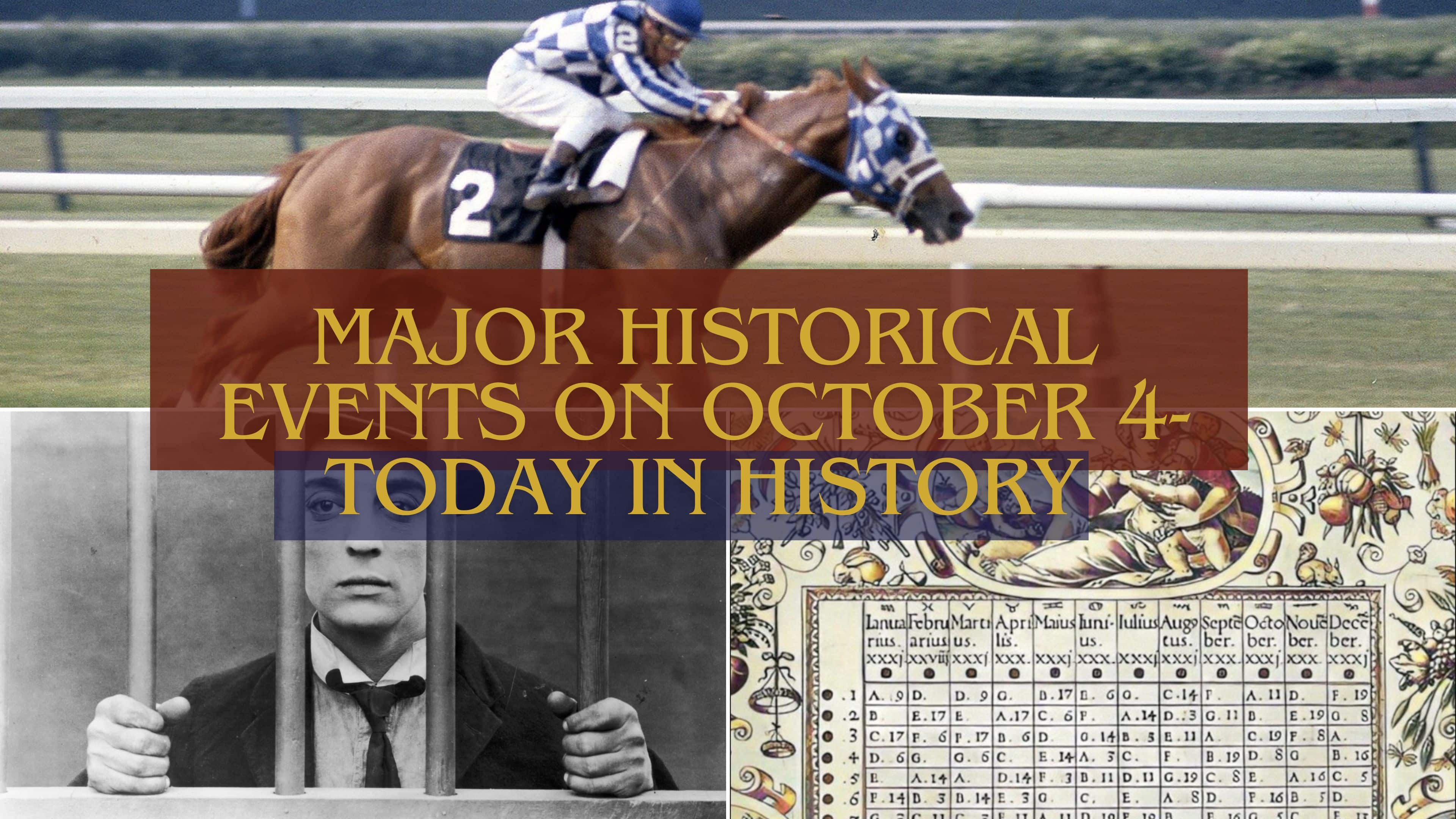Major Historical Events on October 4- Today in History - GoBookMart🔴