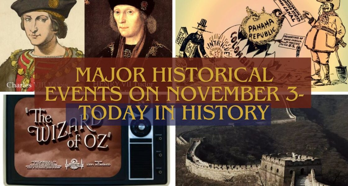 Major Historical Events on November 3- Today in History - GoBookMart